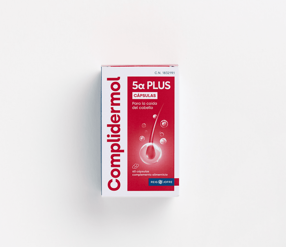 Complidermol® 5 Alfa PLUS Cápsulas | Para la caída del cabello