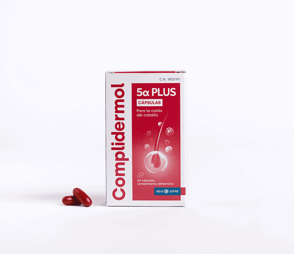 Complidermol® 5 Alfa PLUS Cápsulas | Para la caída del cabello