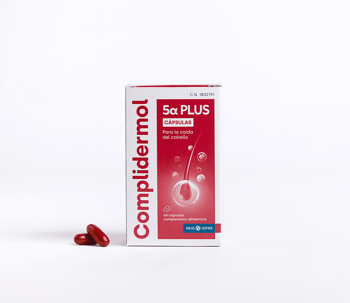Complidermol® 5 Alfa PLUS Cápsulas | Para la caída del cabello